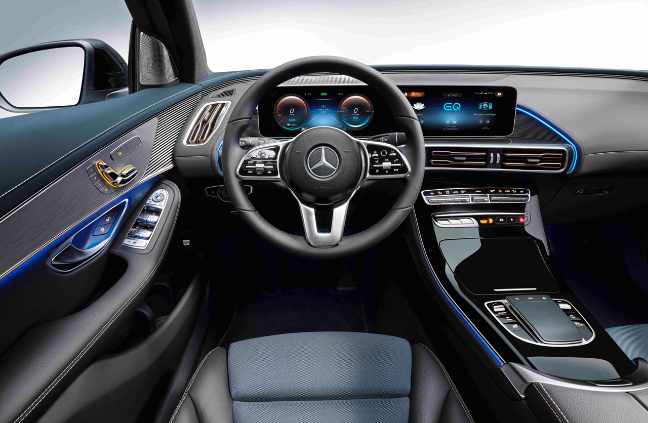 Mercedes benz eqc interior 1 Mega Autos