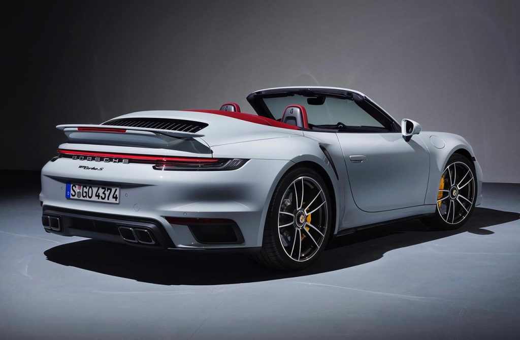 Porsche-911-992-Turbo-S-cabrio-trasera - Mega Autos