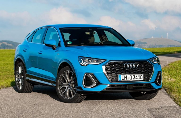 Audi-Q3-Sportback-azul-delantera - Mega Autos