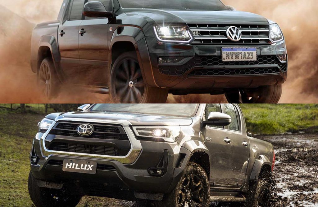 Amarok-vs-Hilux - Mega Autos